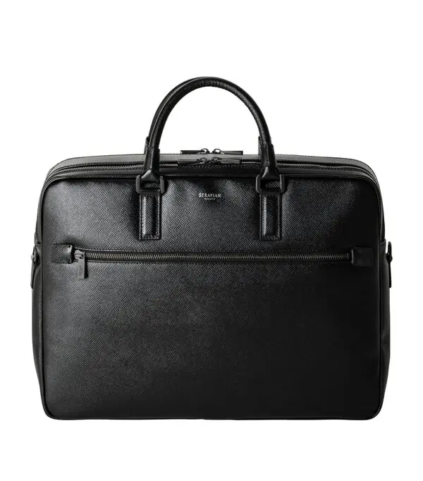 SERAPIAN Leather Double Evolution Briefcase