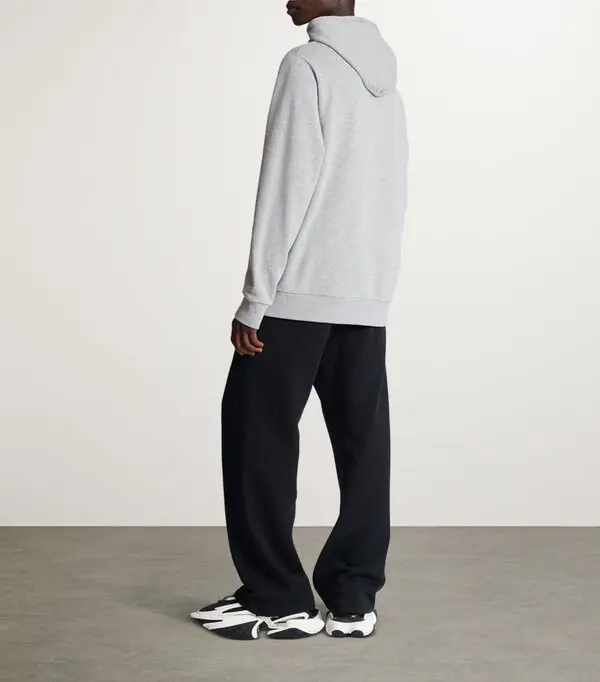 Balmain Cotton Logo Patch Hoodie