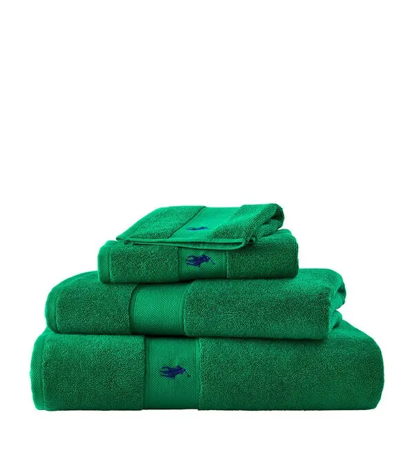 Ralph Lauren Polo Player Guest Towel - Green