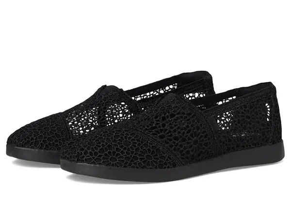 Toms Alpargata Plus Flat Shoes - Black