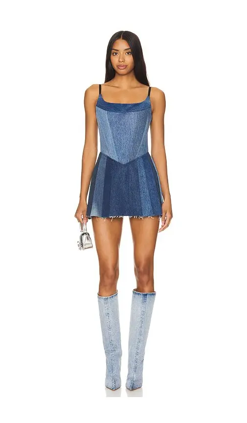 EB DENIM Polka Denim Dress