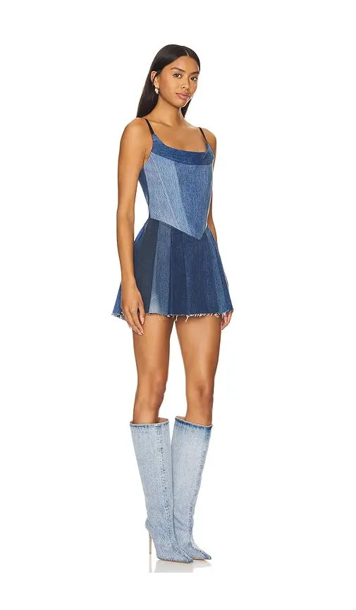 EB DENIM Polka Denim Dress