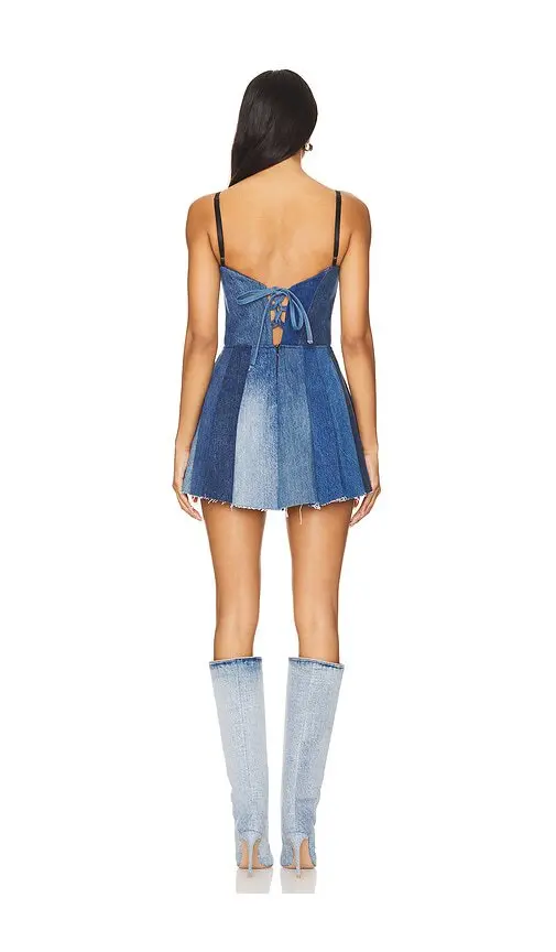 EB DENIM Polka Denim Dress