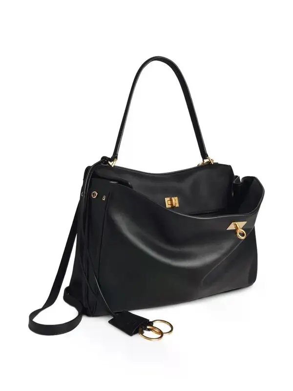 Balenciaga Rodeo Leather Handbag - Black