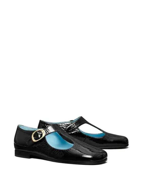 Tory Burch Violet T-strap Loafers - Black