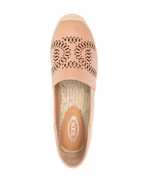 TOD'S Kate Leather Espadrilles