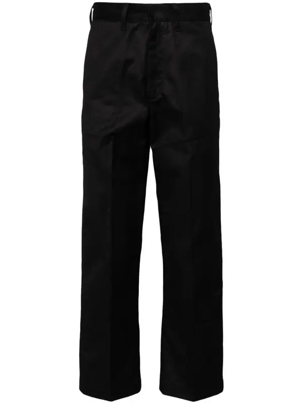 SAINT MXXXXXX Pressed-crease Straight-leg Trousers - Black