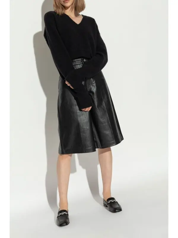 JIMMY CHOO Tilda Leather Loafers - Black