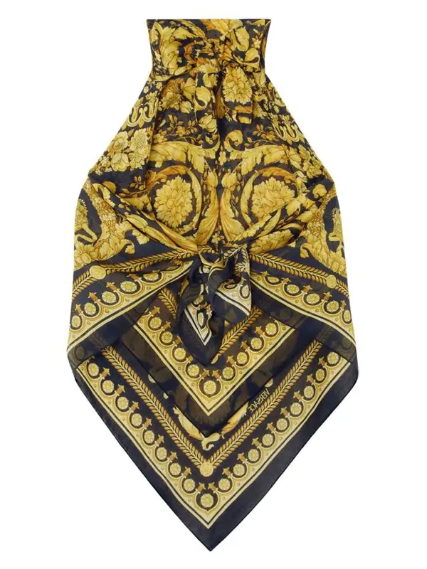 Versace Barocco Cover-up Top - Black