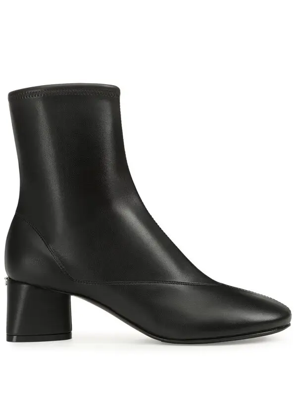 SERGIO ROSSI Sr Pilier Leather Ankle Boots