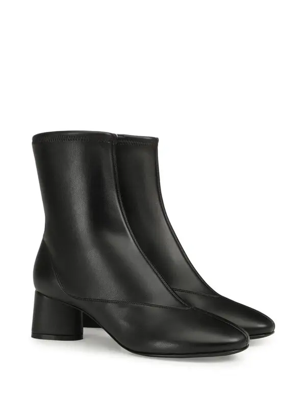 SERGIO ROSSI Sr Pilier Leather Ankle Boots