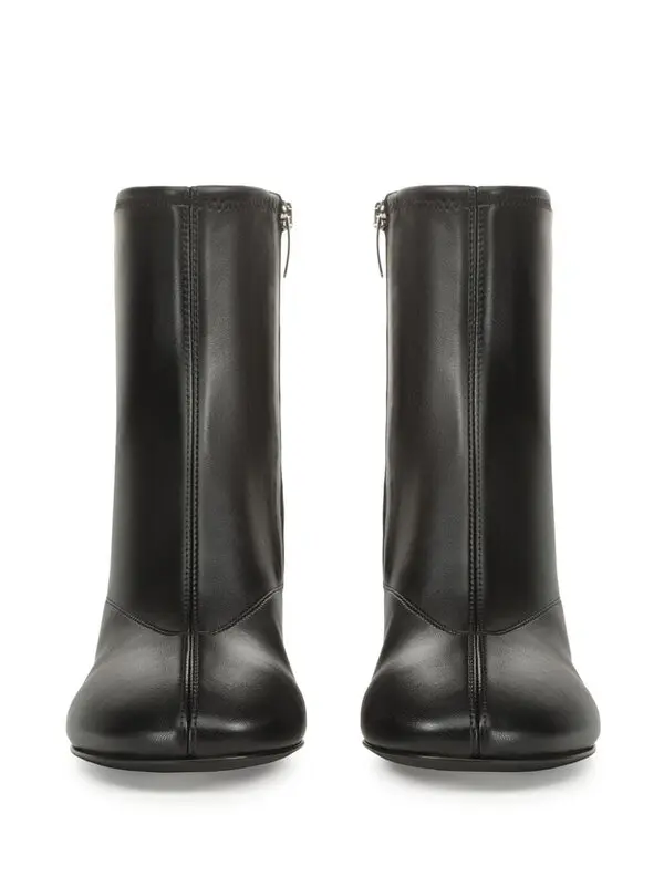 SERGIO ROSSI Sr Pilier Leather Ankle Boots