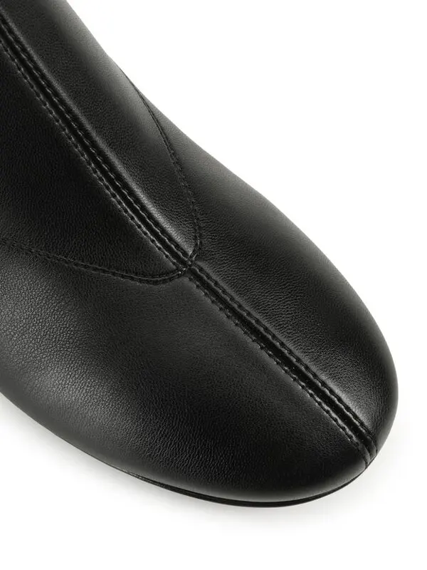 SERGIO ROSSI Sr Pilier Leather Ankle Boots