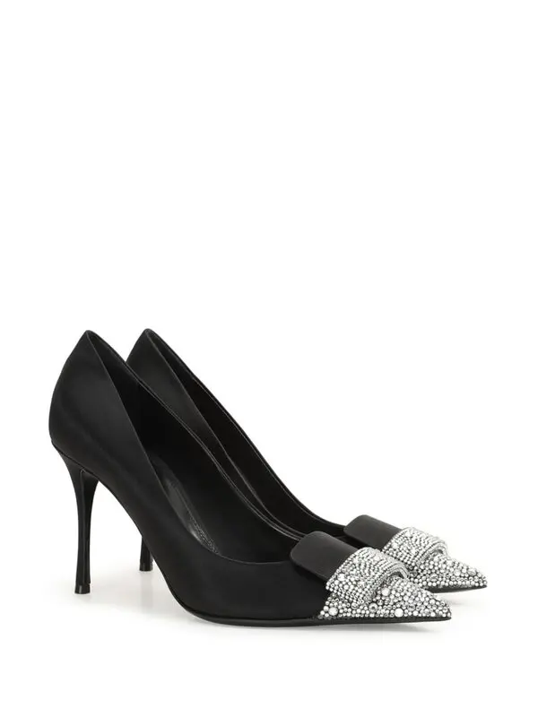 SERGIO ROSSI Embellished 90mm Leather Shoes