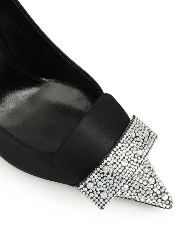 SERGIO ROSSI Embellished 90mm Leather Shoes