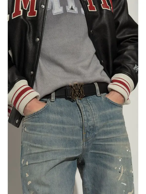 Amiri Ma Core Logo-buckle Leather Belt - Black | Editorialist