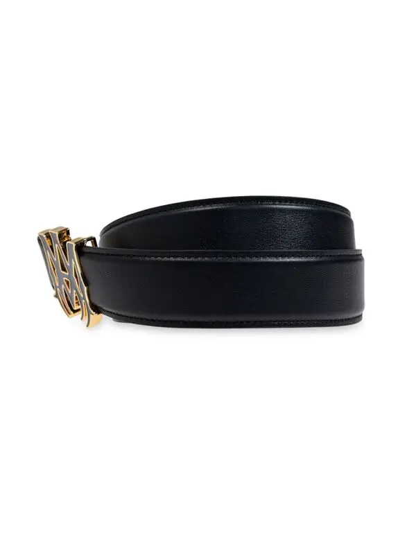 Amiri Ma Core Logo-buckle Leather Belt - Black | Editorialist