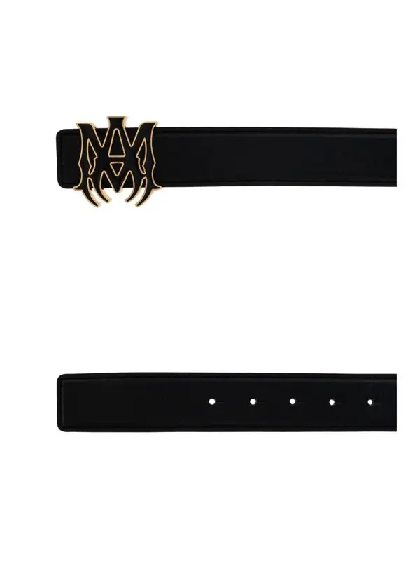 Amiri Ma Core Logo-buckle Leather Belt - Black | Editorialist