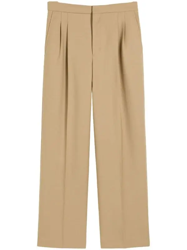 Ami Pressed-crease Wool Trousers