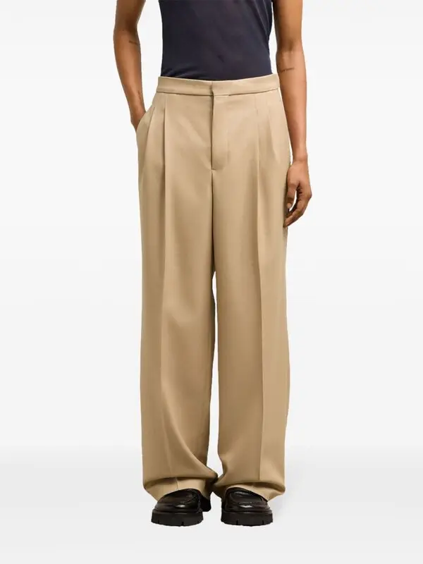 Ami Pressed-crease Wool Trousers