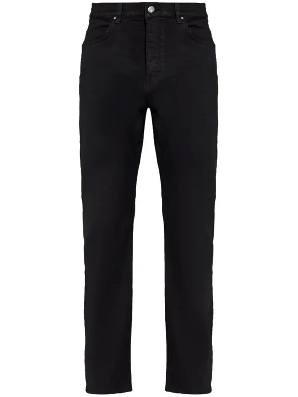 Amiri Mid-rise Slim-cut Jeans - Black