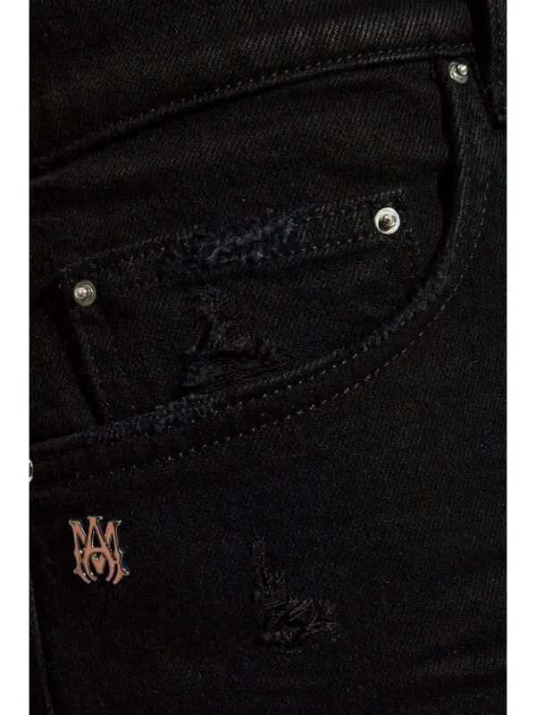 Amiri Mid-rise Slim-cut Jeans - Black