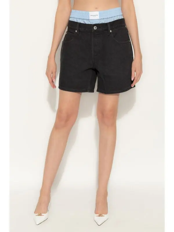 Alexander Wang Cotton Denim Shorts