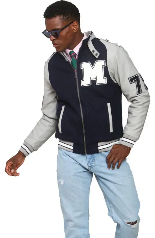 MEMBERS ONLY Varsity Jacket - Navy