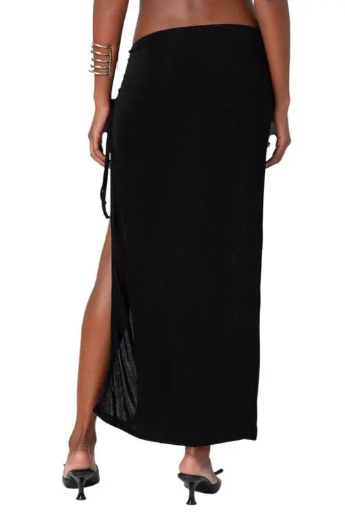 EDIKTED Goldie Slit Maxi Skirt