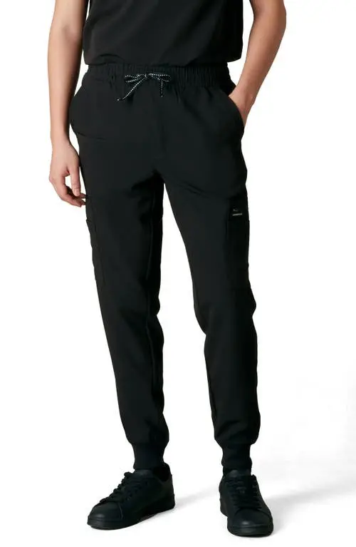 MEMBERS ONLY London Jogger Scrub Pants - Black