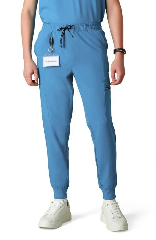 MEMBERS ONLY London Jogger Scrub Pants - Ceil Blue