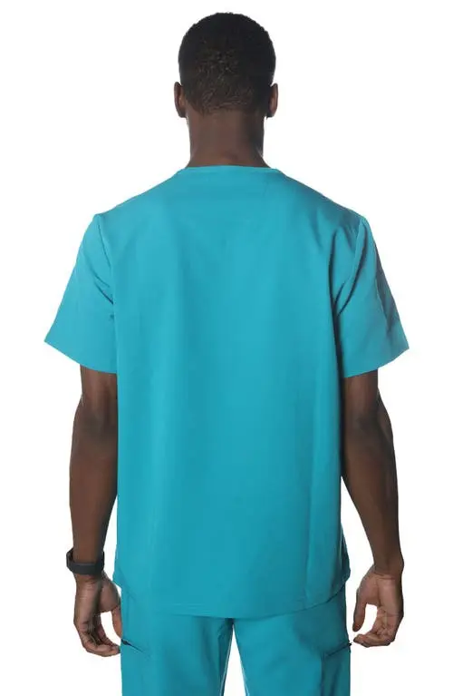 MEMBERS ONLY Manchester 3-pocket Scrub Top - Teal