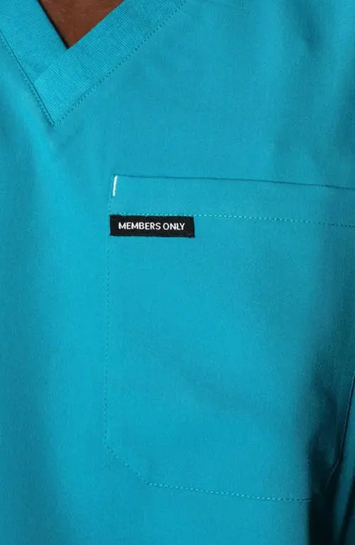 MEMBERS ONLY Manchester 3-pocket Scrub Top - Teal