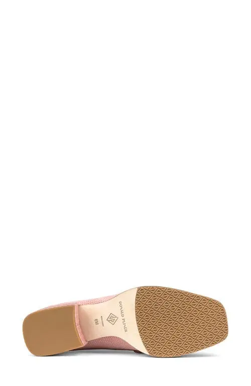 DONALD PLINER Moc-toe Suede Loafer - Rose
