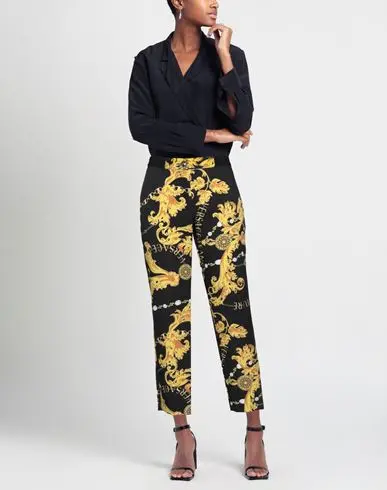 Versace Printed Straight-leg Trousers