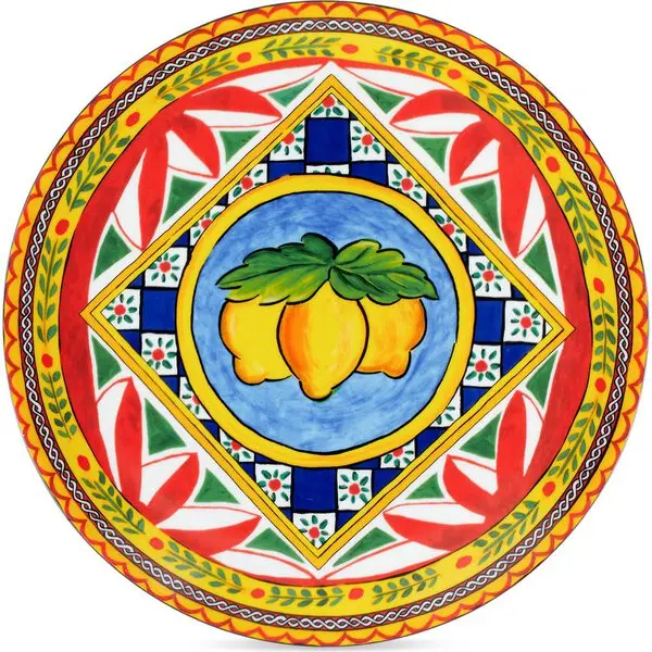 Dolce & Gabbana Carretto Lemon Porcelain Charger Plate - Blue