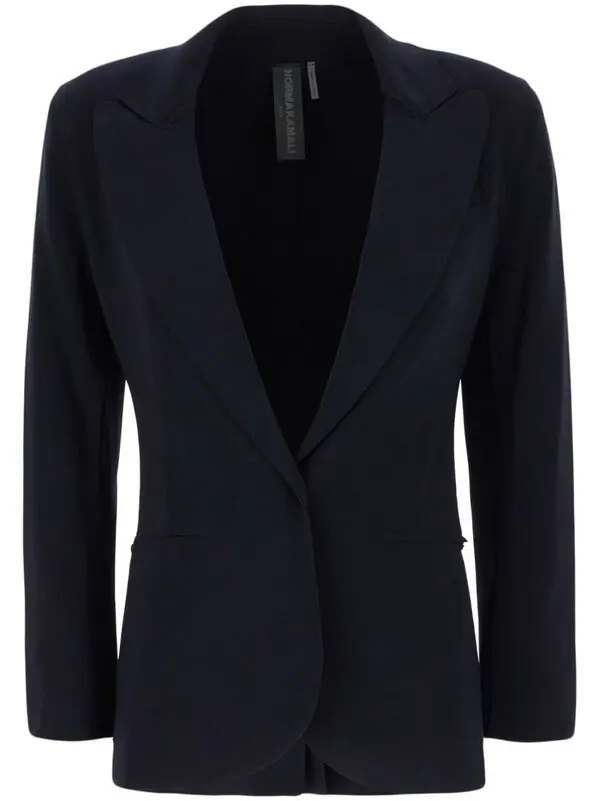 Norma Kamali Single Breasted Jacket - Navy