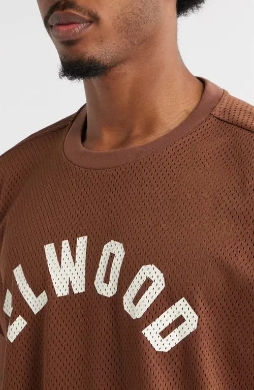ELWOOD Logo Mesh Graphic T-shirt
