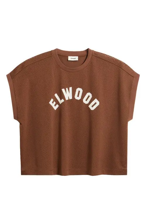 ELWOOD Logo Mesh Graphic T-shirt