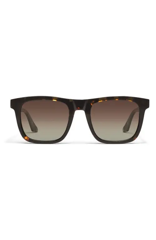 Quay Flip Side 53mm Polarized Square Sunglasses - Dark Tort/ Brown Polarized