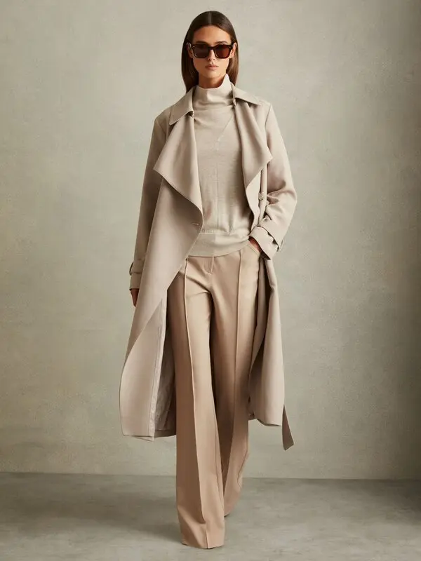 REISS Hadley High-rise Flared Trousers