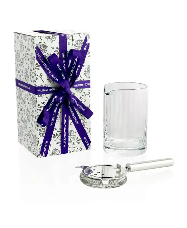 WILLIAM YEOWARD CRYSTAL Corinne Mixer And Strainer Set