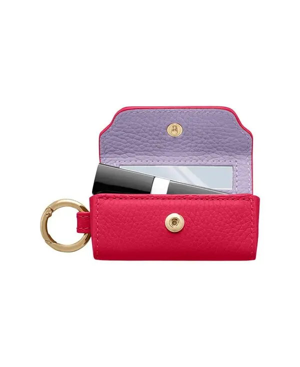 MAISON DE SABRE Leather Lipstick Charm - Fuchsia Lavender