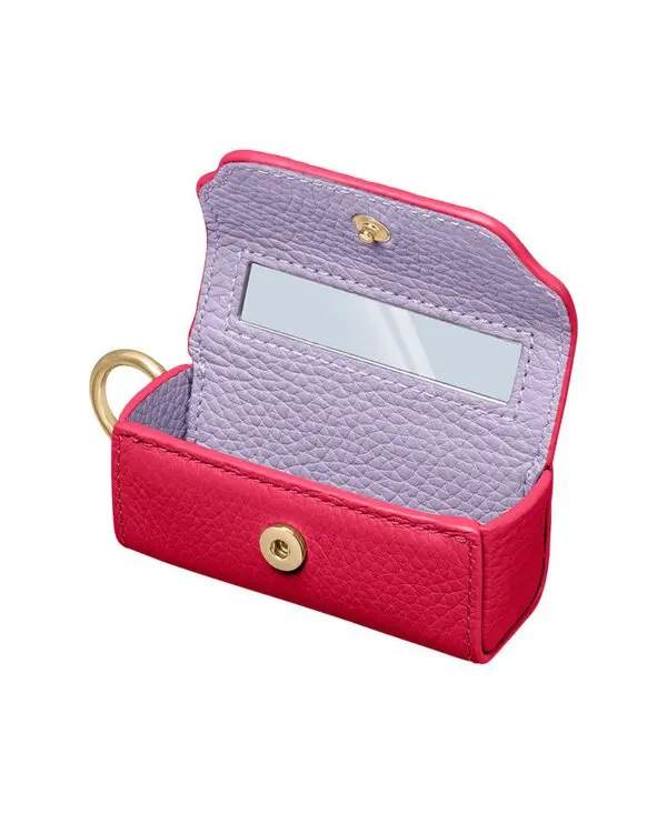 MAISON DE SABRE Leather Lipstick Charm - Fuchsia Lavender