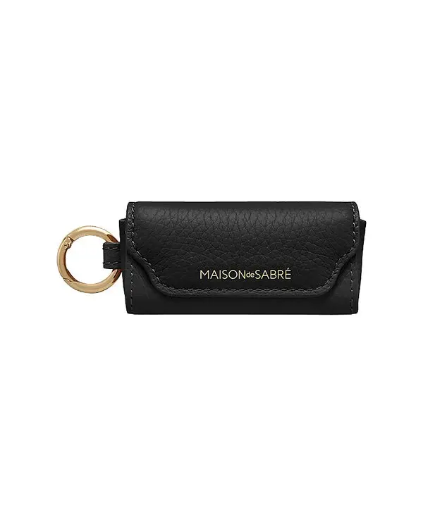 MAISON DE SABRE Leather Lipstick Charm - Rouge Noir