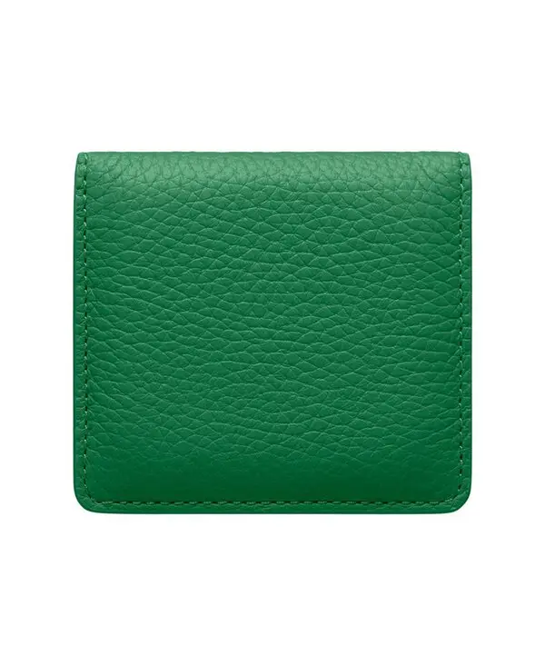 MAISON DE SABRE Leather Compact Mirror - Emerald Lily