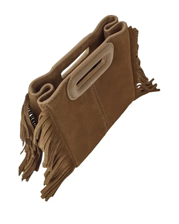 Maje Mini Fringe Suede Crossbody Bag