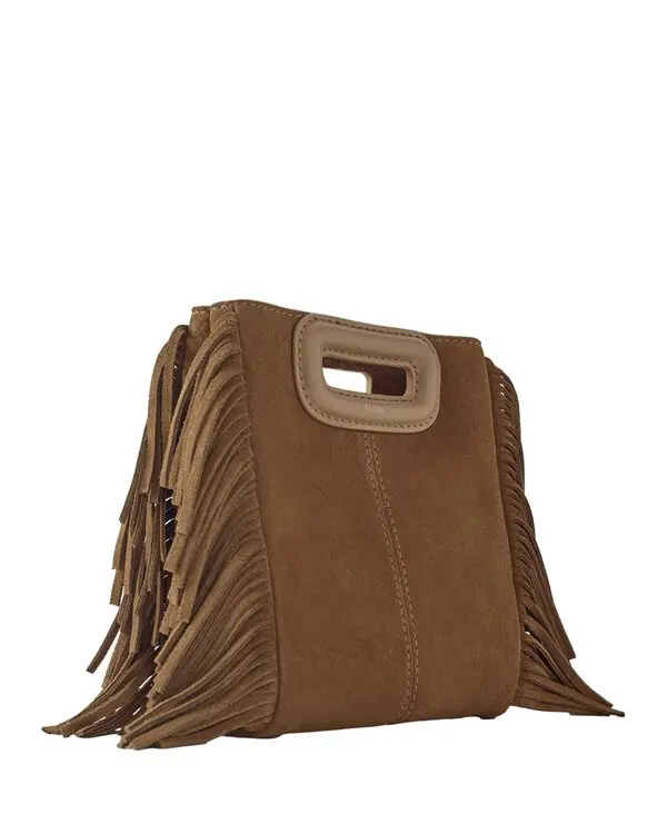 Maje Mini Fringe Suede Crossbody Bag
