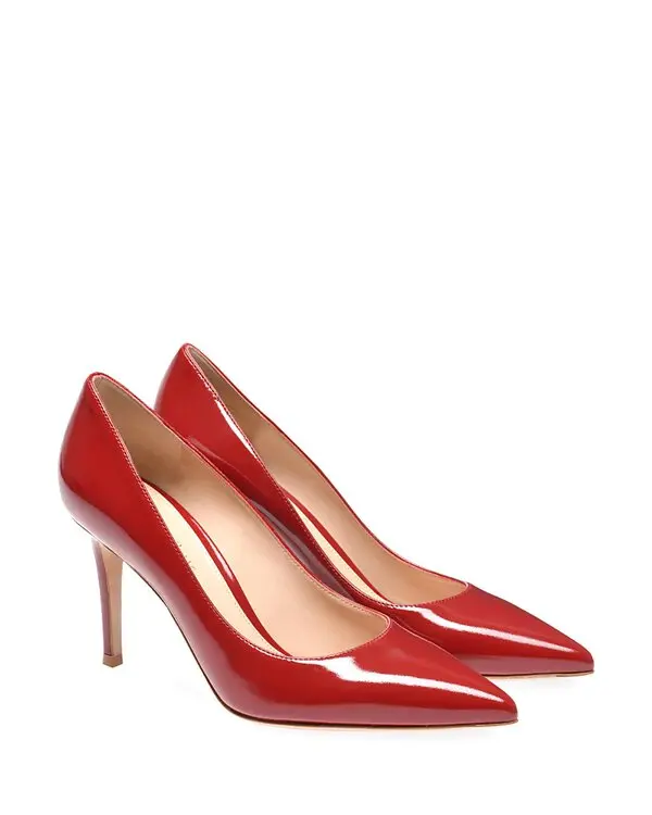 GIANVITO ROSSI 85 Pumps - Cherry Red