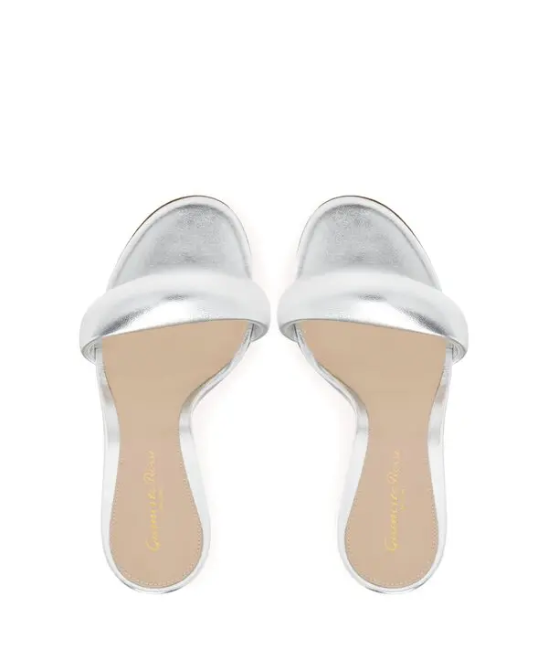 GIANVITO ROSSI Bijoux Mule 85 - Silver